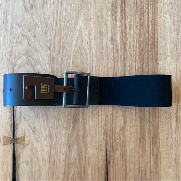 Frye | Accessories | Nwt Frye Black Leather And Elastic Belt | Poshmark